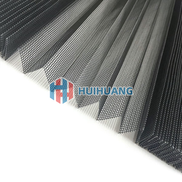 Folding Net Anti Mosquito Polyester fly screen pleated mesh retractable window screens pliss insect